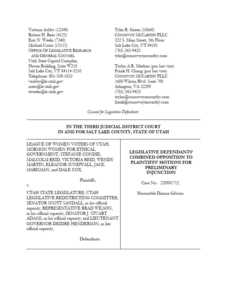 Legislature's Filing To Keep Amdnt D On The Ballot | PDF | Article One ...