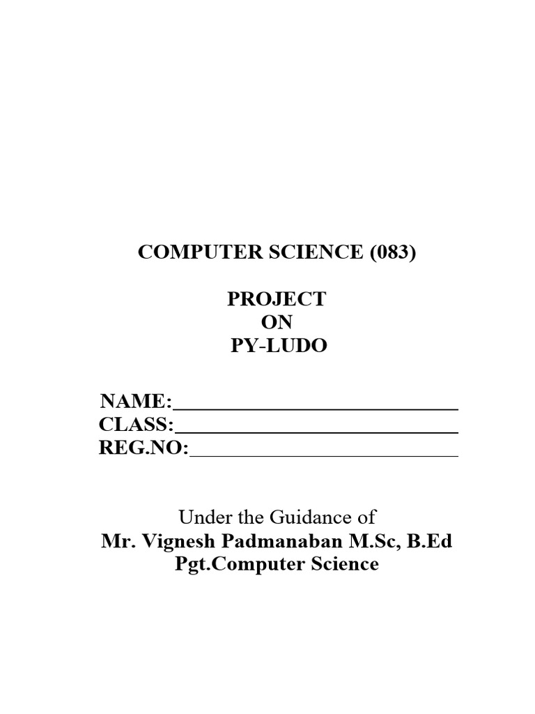Py-ludo Sample Project | PDF