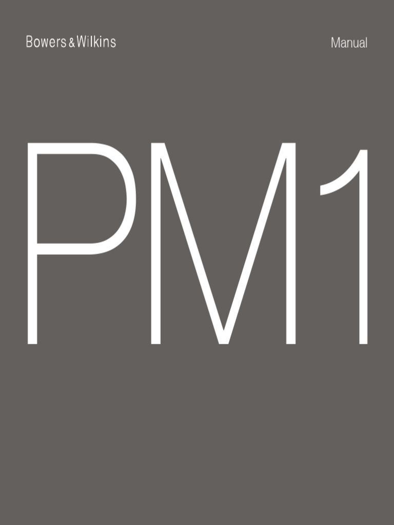 B&W PM1 Manual | PDF