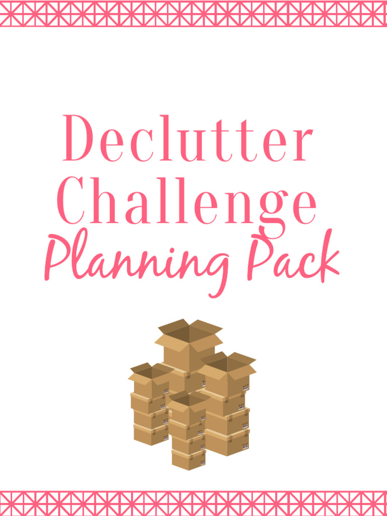 Declutter Challenge Printables Pack The Character Corner | PDF