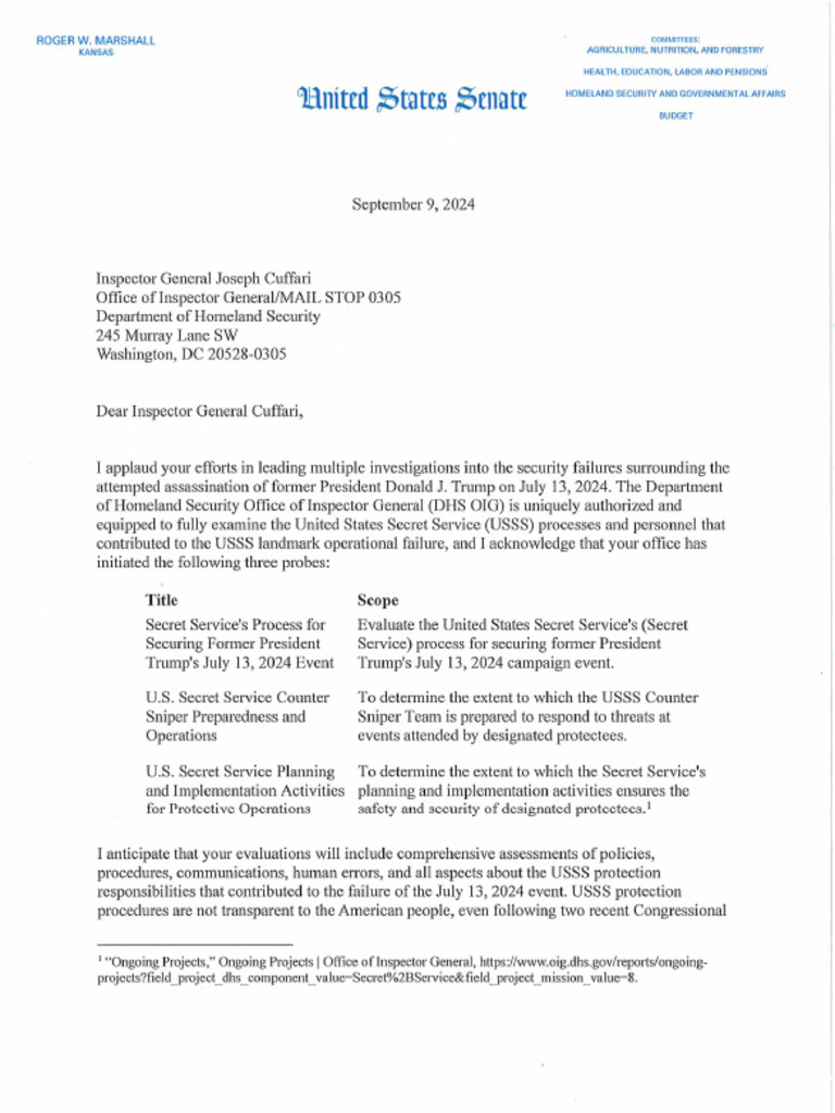 Signed Oig Letter | PDF