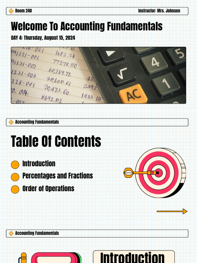 Business Math For Accounting Presentation Fall 2024 | PDF | Interest ...