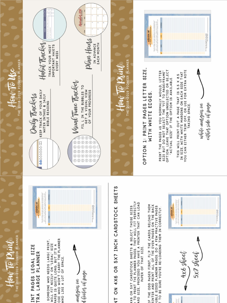 How To Use This Planner - Instructions | PDF