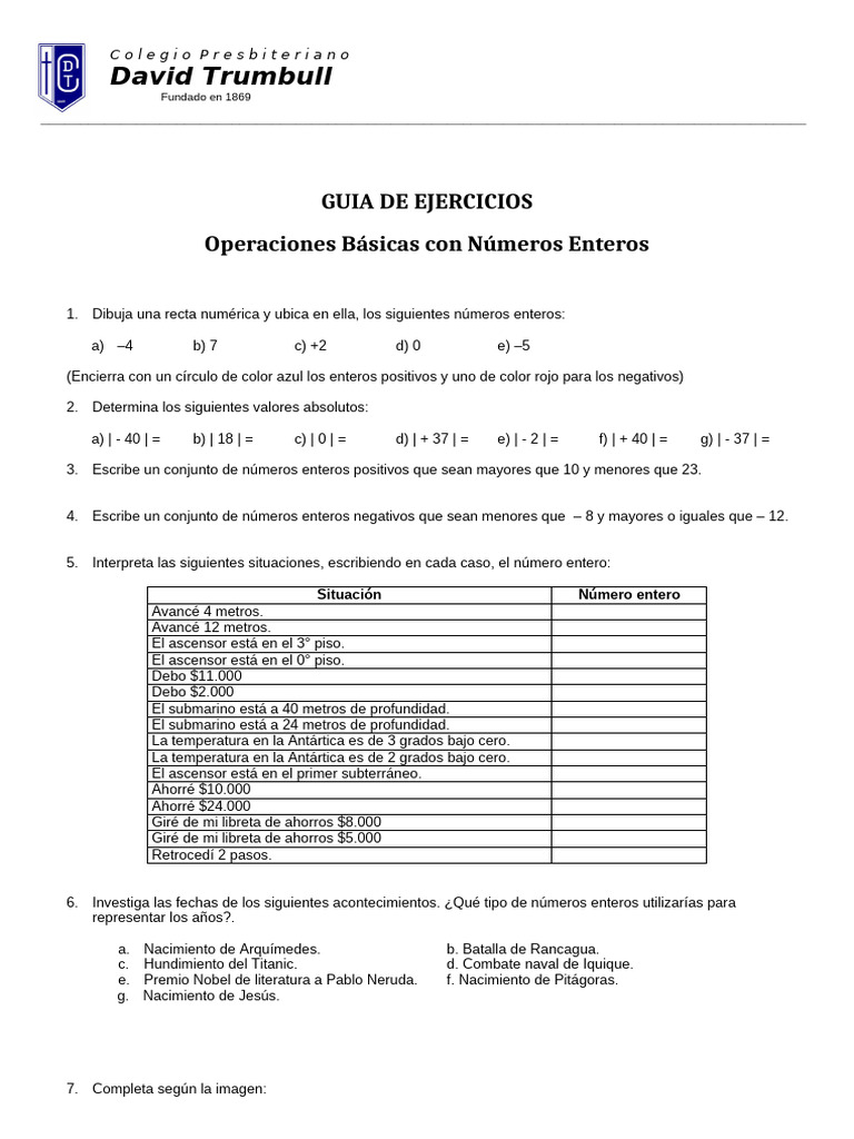 Operaciones Basicas | PDF