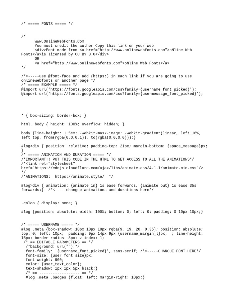 Chatbox Streamlabs Css Pdf 