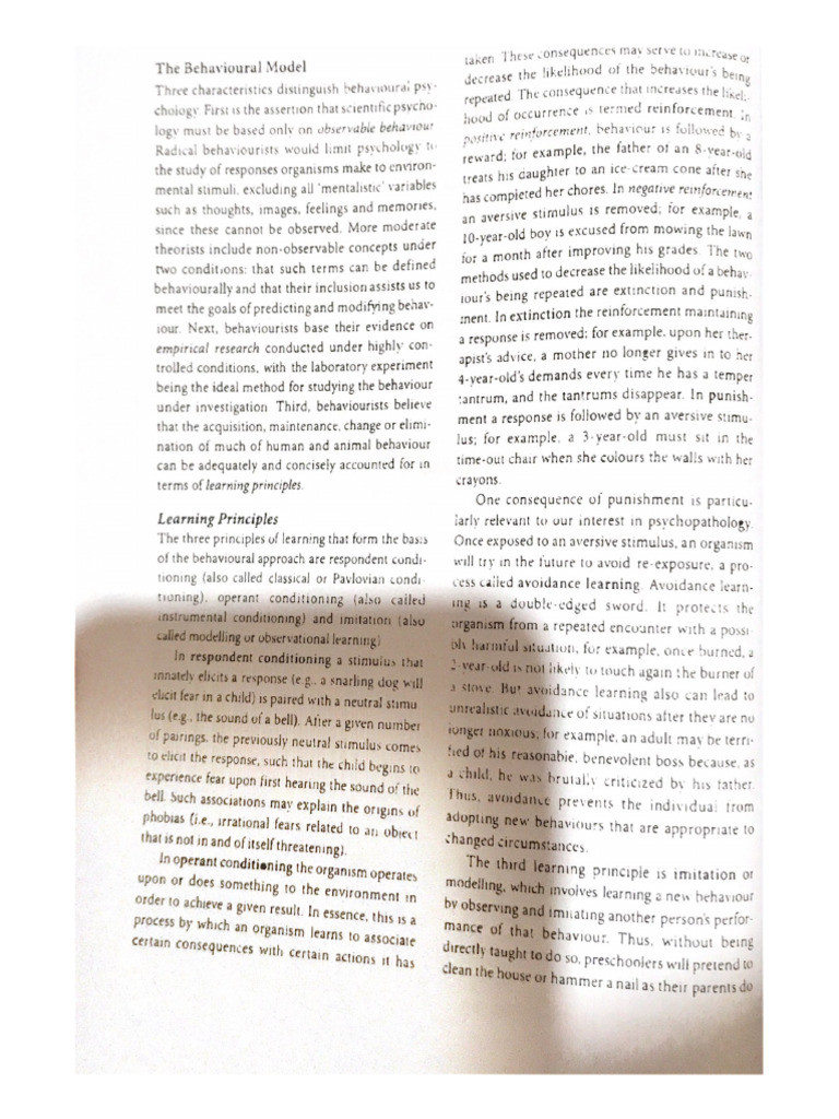 The Behavioural Model | PDF