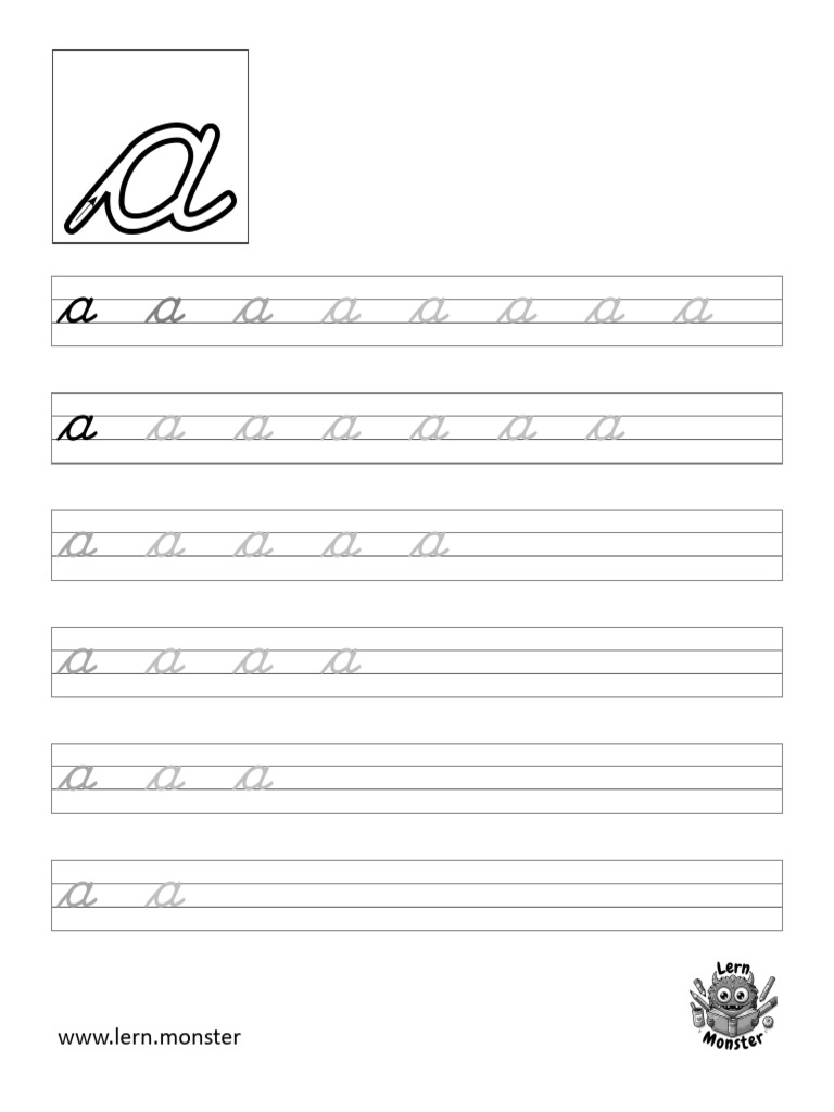 Lateinische Ausgangsschrift Klasse 1 Und 2 Lineatur 0 Kleinbuchstaben 1 | PDF