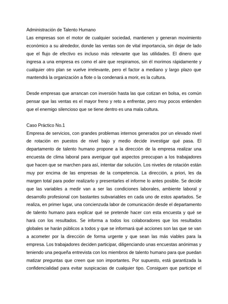 Analisis Caso 1 | PDF