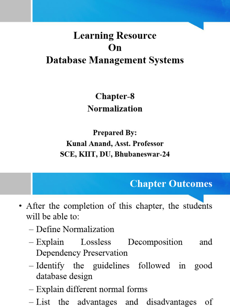 Normalization | PDF