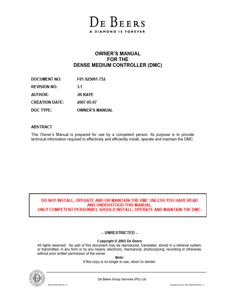 Manual Densimetro DMS | PDF