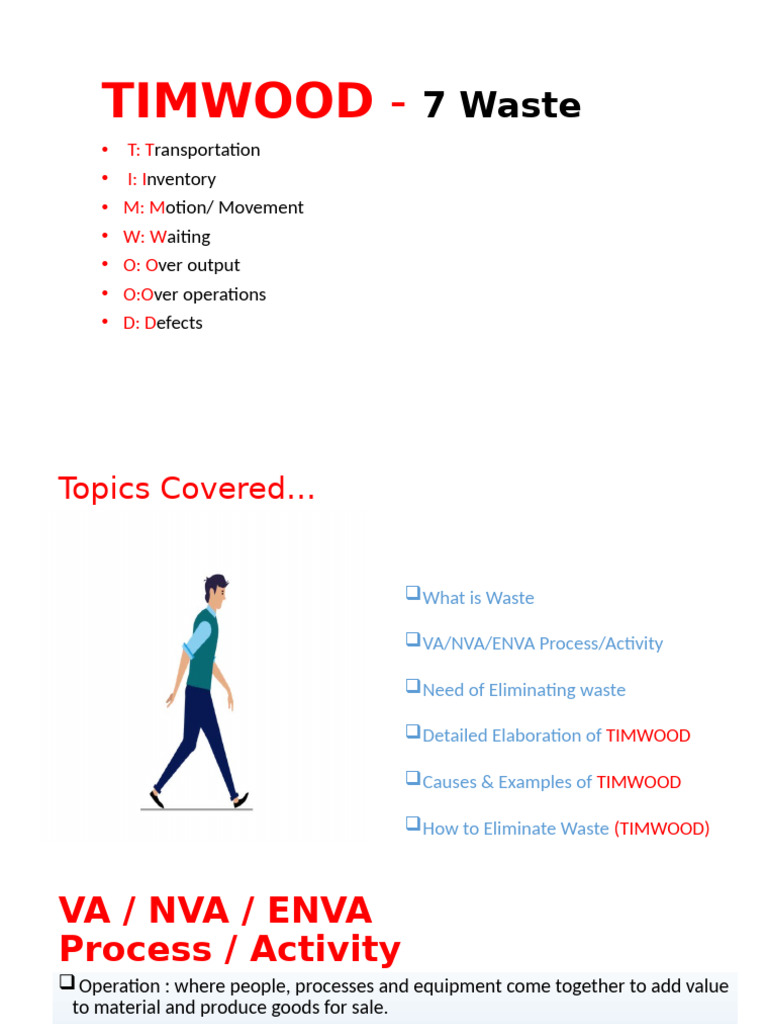 Understanding TIMWOOD: 7 Wastes Explained | PDF | Inventory | Waste