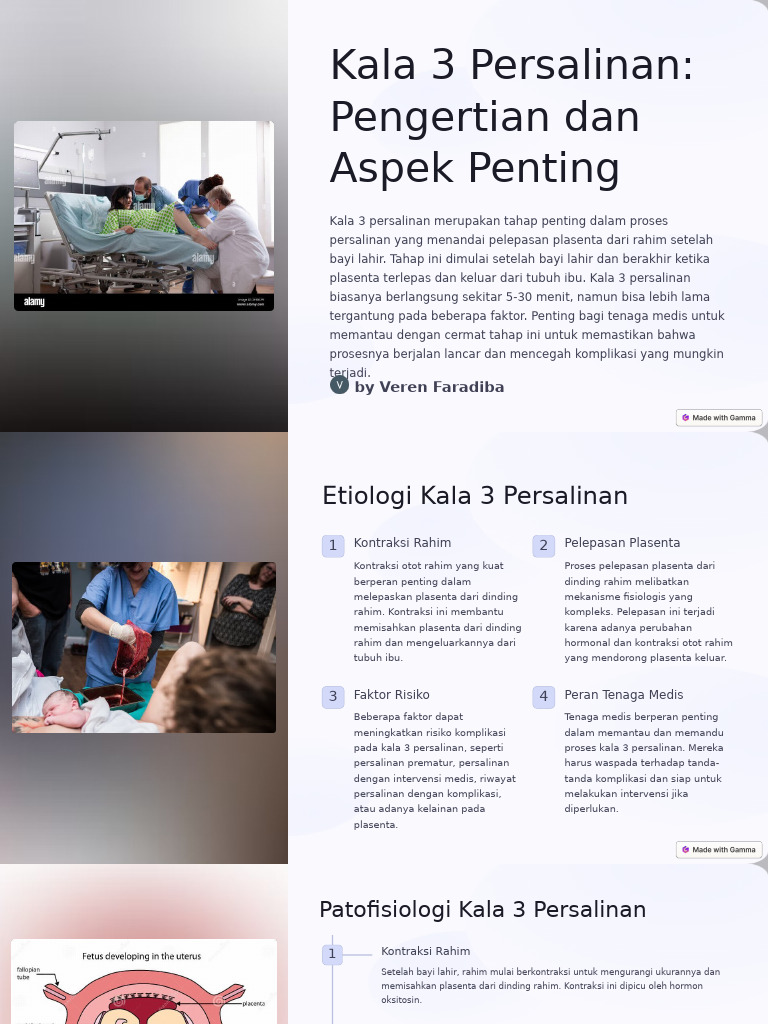 Kala 3 Persalinan Pengertian Dan Aspek Penting | PDF