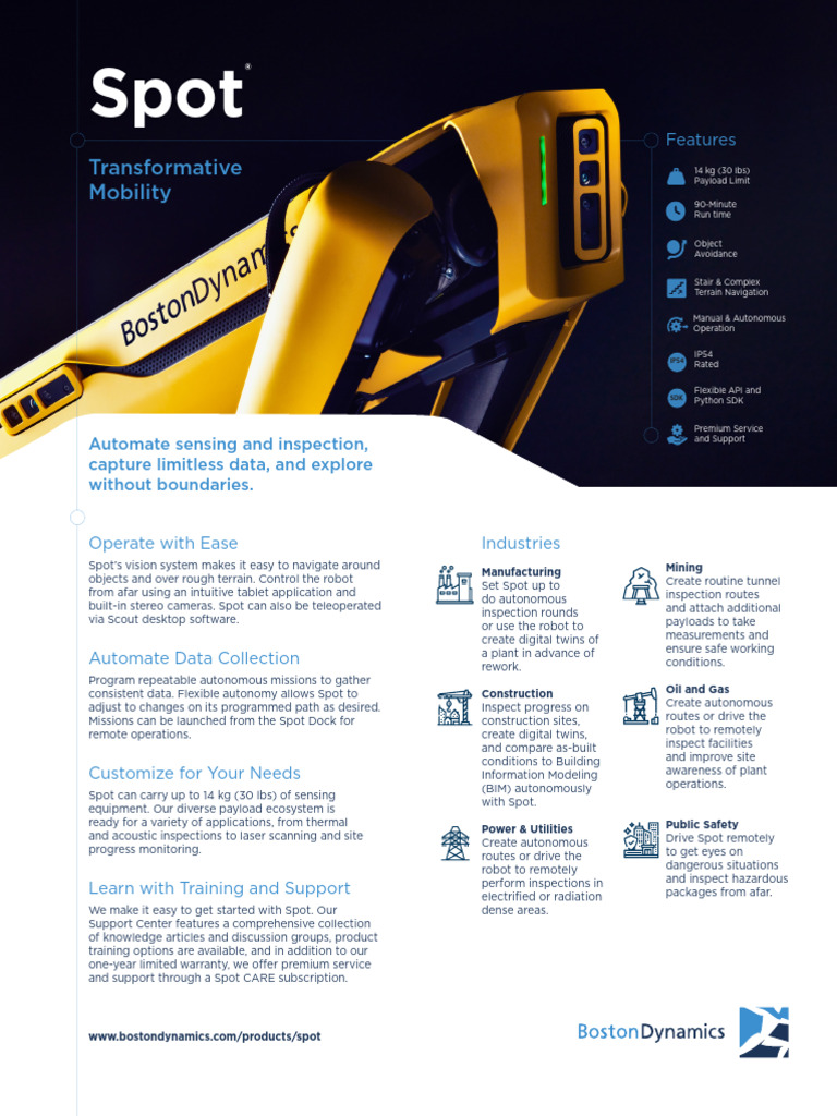 Spot Specifications | PDF