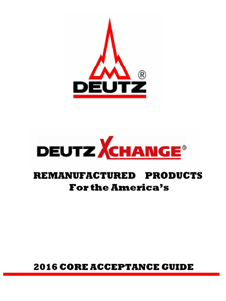 2016 Deutz Core Acceptance Guide | PDF