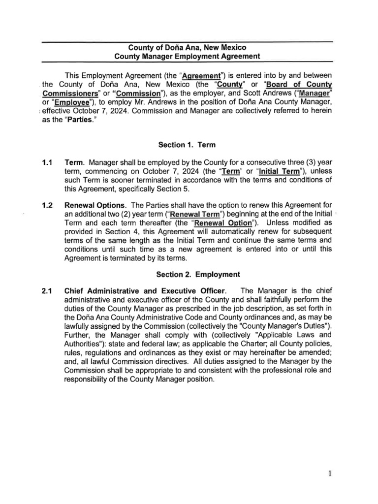 DAC CM Employment Agreement 8.19.24 | PDF