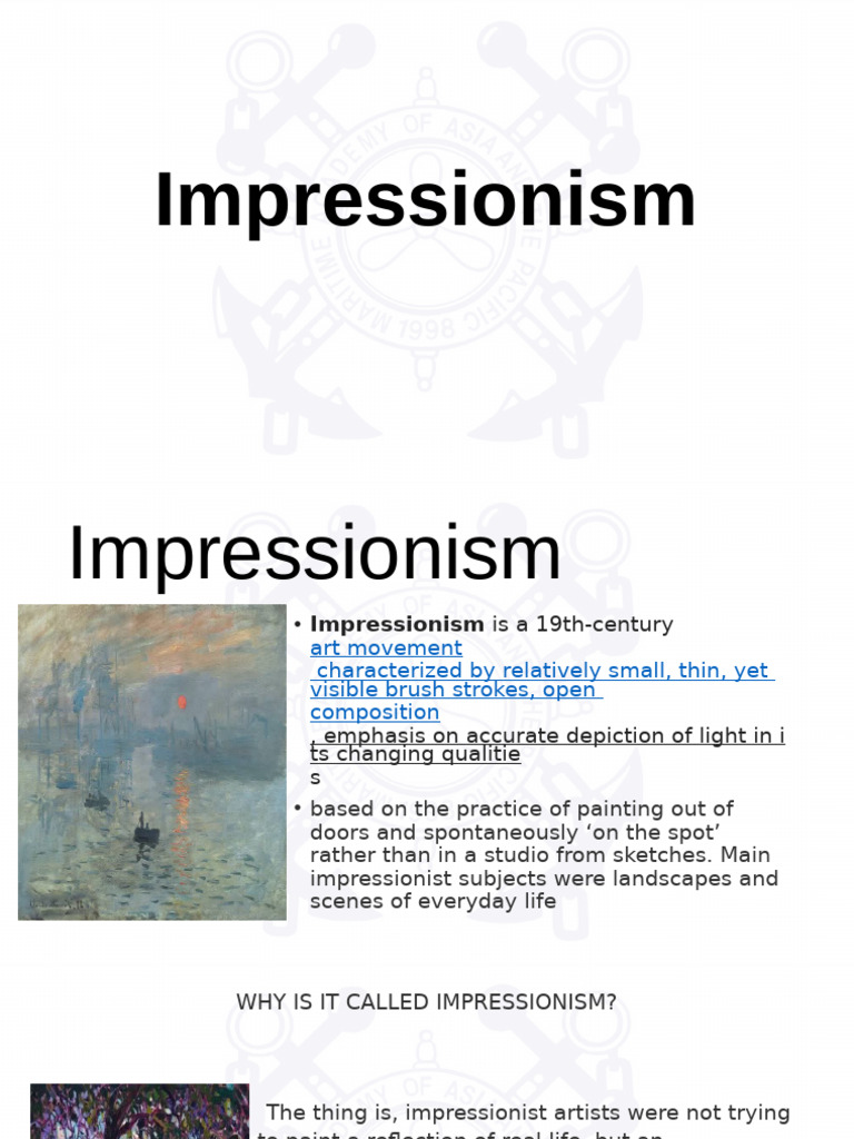 Impressionism Symbolism | PDF