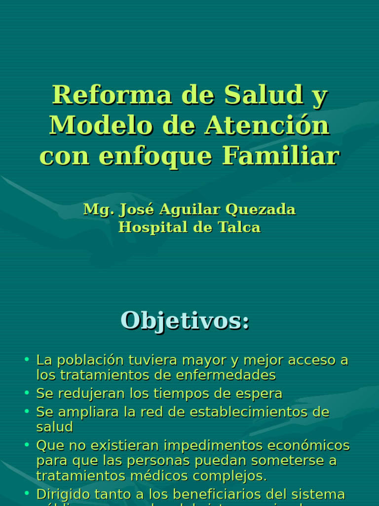 1reforma de Salud y Cambio de Modelo | PDF