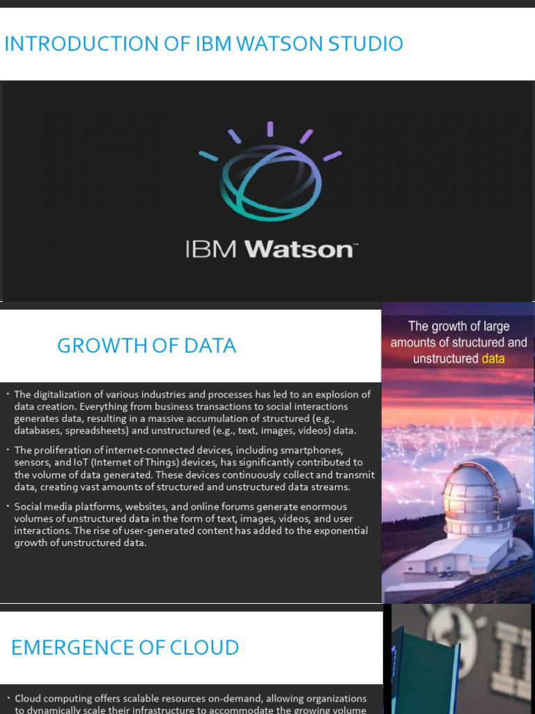 IBM Watson Studio | PDF | Cloud Computing | Internet Of Things