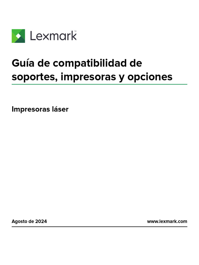 Printer Option Stand Compatibility Guide Es | PDF