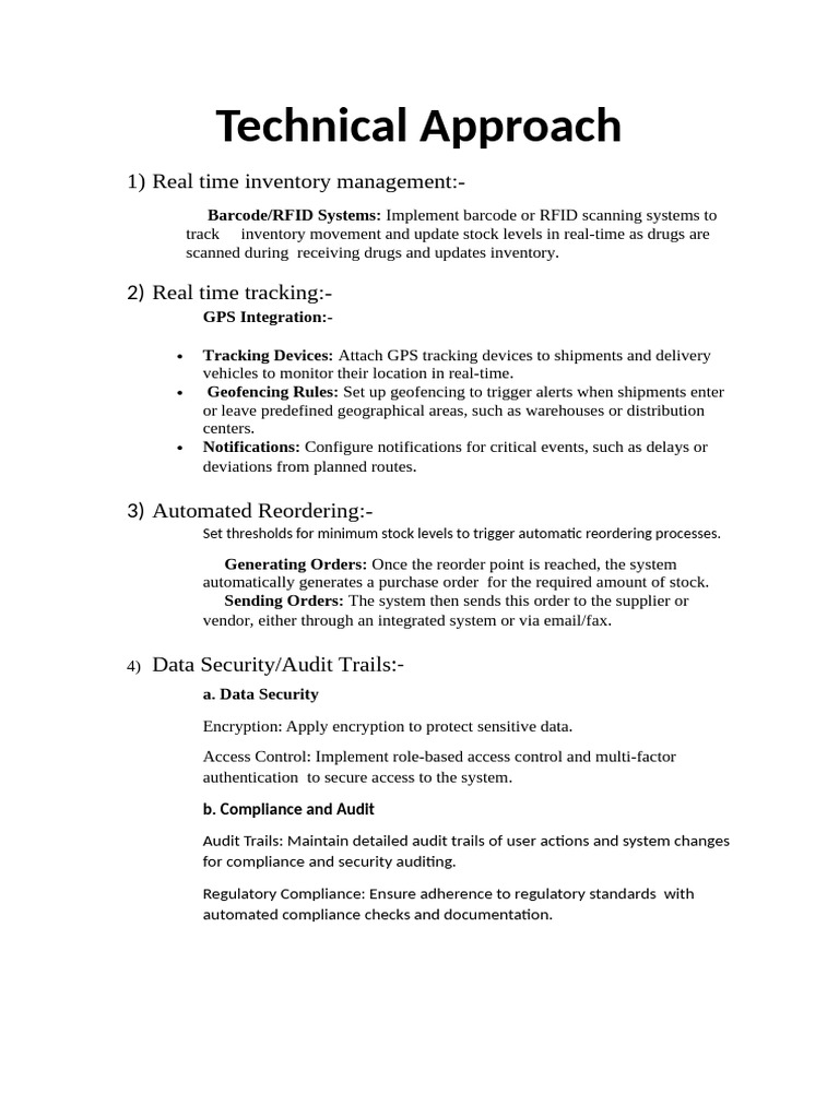 Technical Approach | PDF