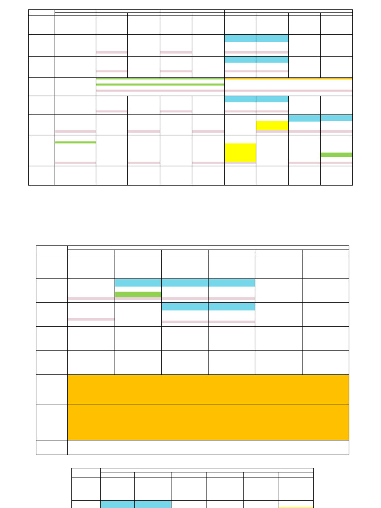 TIMETABLE - 19th August To 25th August 2024 II | PDF