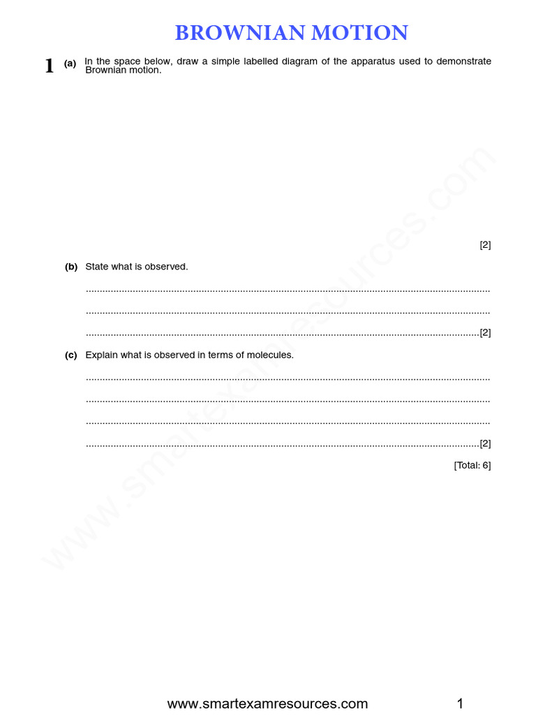 Brownian Motion Experiment Guide | PDF | Gases | Physical Sciences