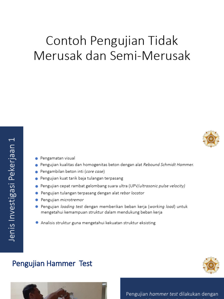 Contoh Pengujian Tidak Merusak Dan Semi-Merusak | PDF