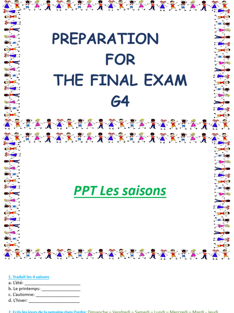 g4 Final Exam Preparation | PDF