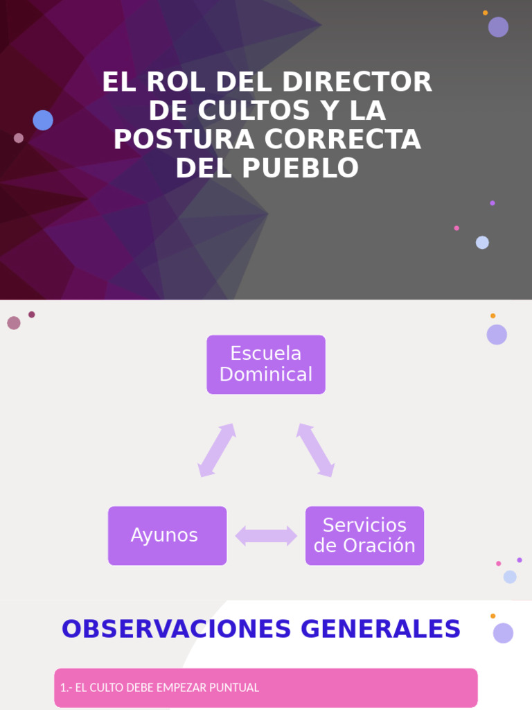 Direccion de Cultos | PDF | Oración