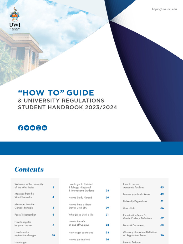 Student-Handbook-2023-2024 For UWI | PDF