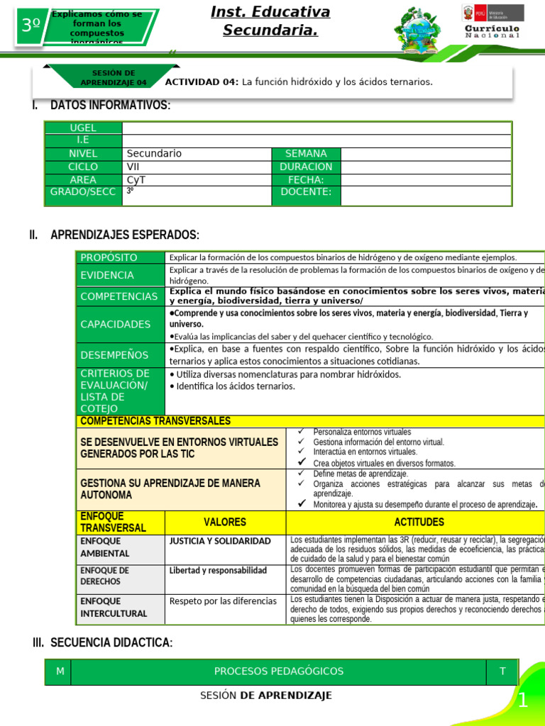 C-3º Ses Act 4-Cyt-Und 5 - Sem 3 | PDF