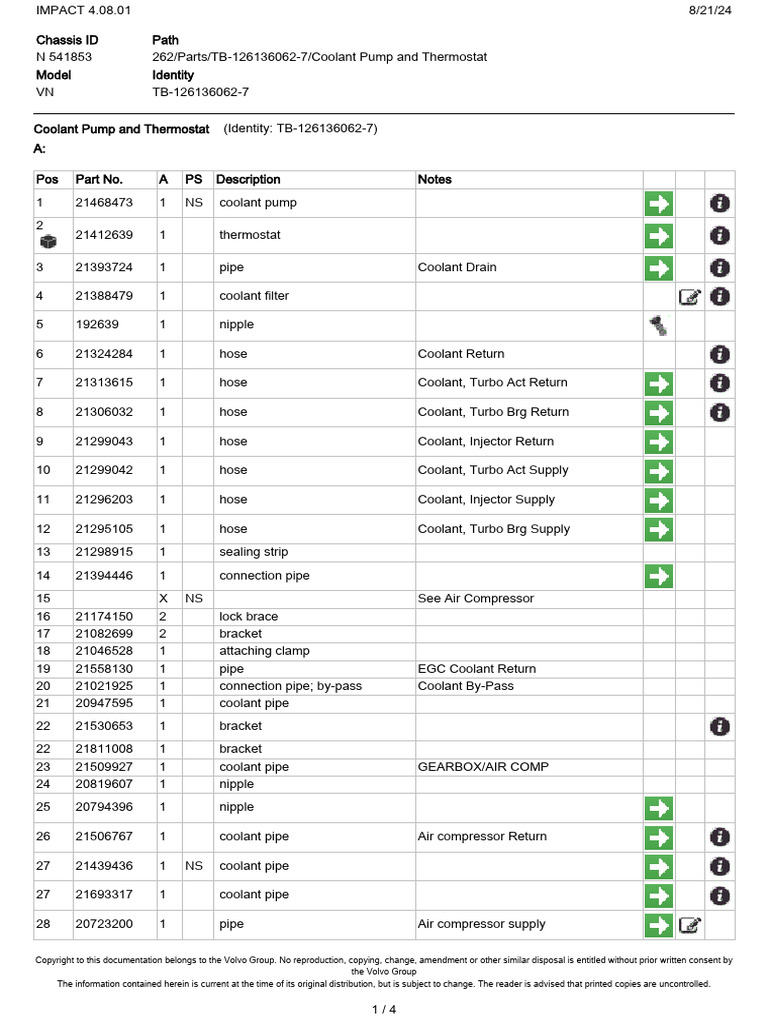 D13 Coolant Schematic | PDF