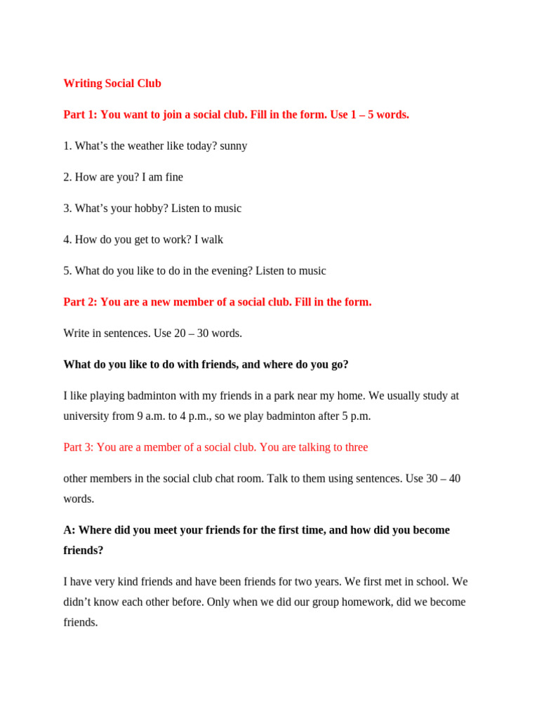 Social Club | PDF