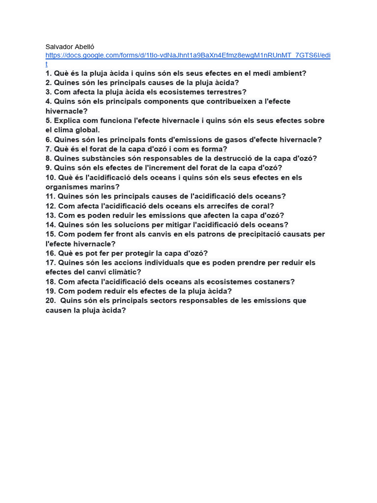 Quimica Formulari | PDF