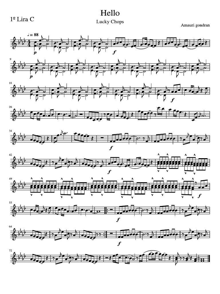 1º Lira C Hello | PDF