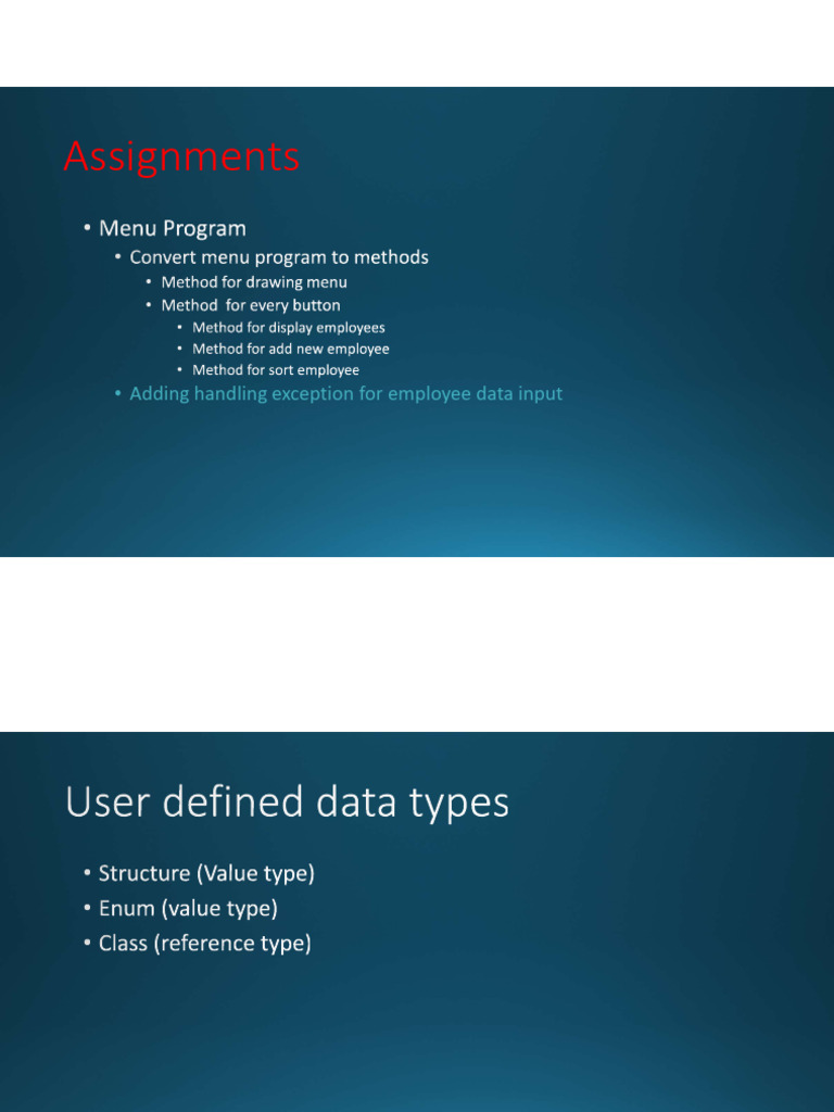 Assignments: Adding Handling Exception For Employee Data Input | PDF