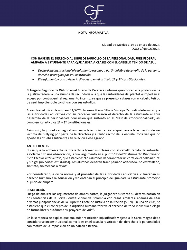 Nota Informativa 2 | PDF