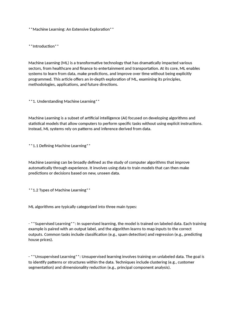 Machine Learning Introduction | PDF