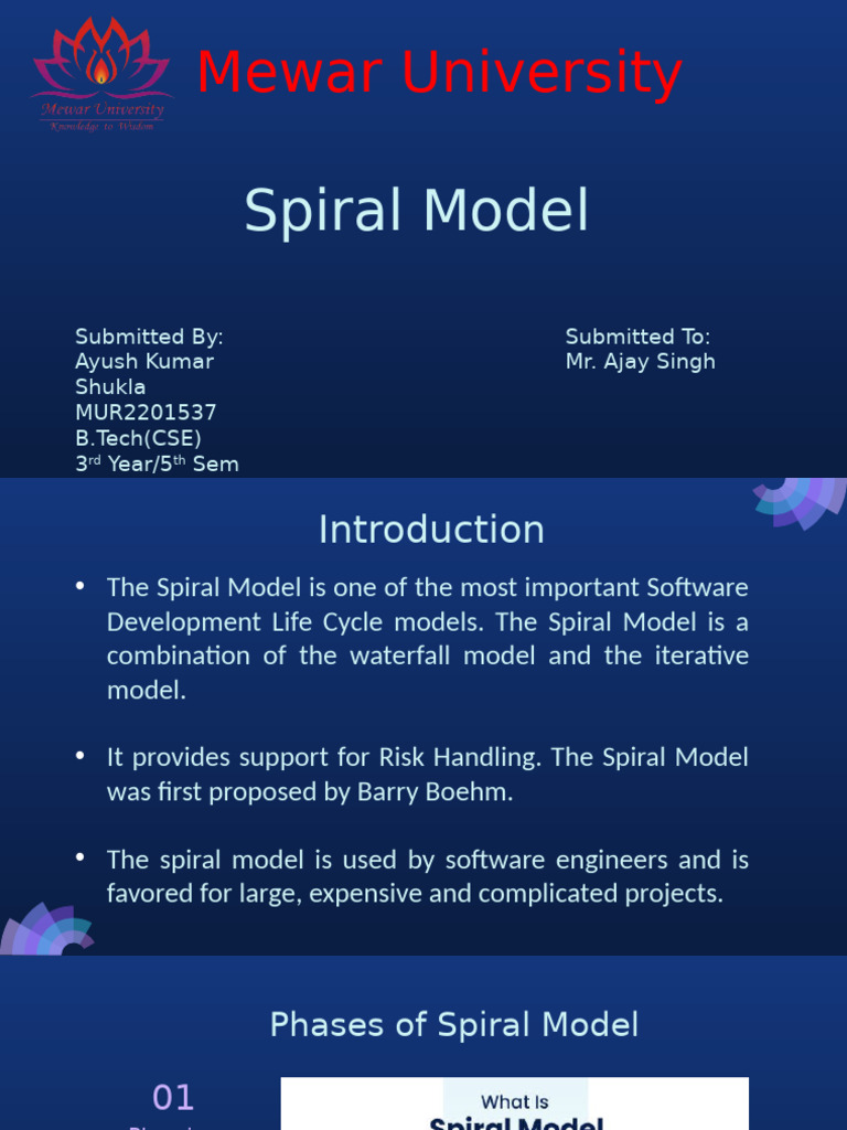 Spiral Model by Ayush Shukla | PDF