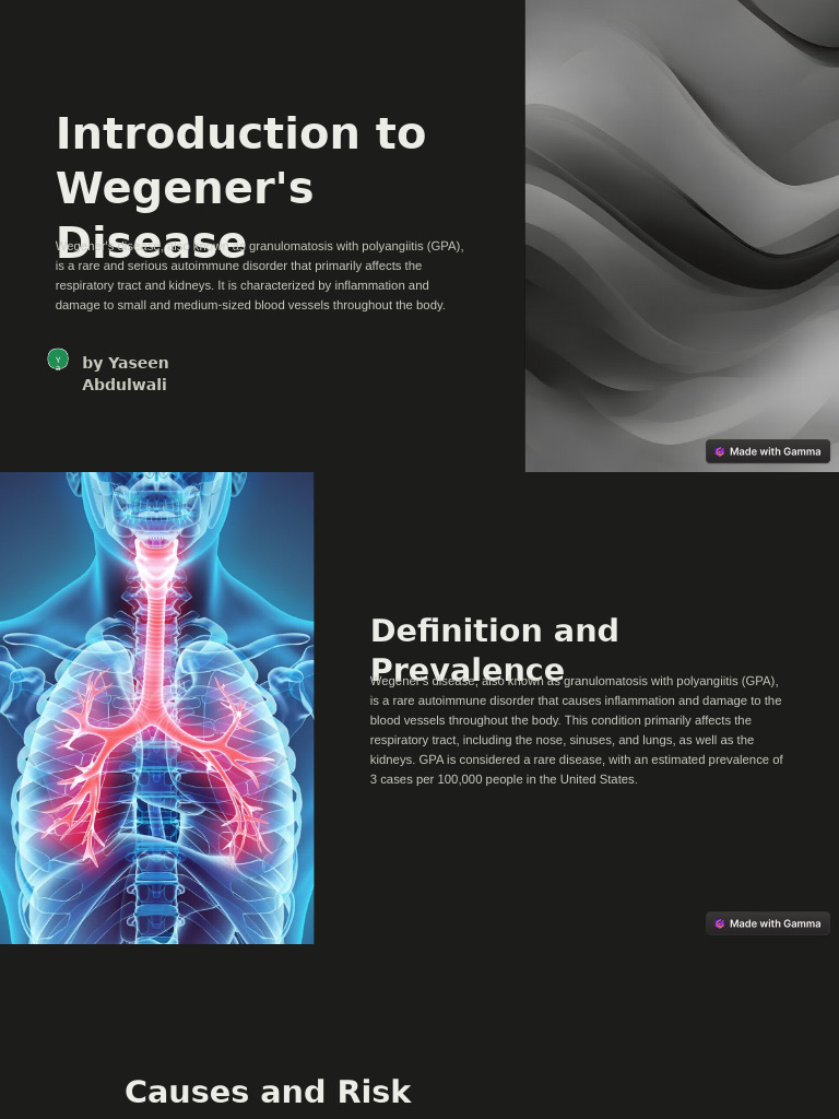 Introduction-to-Wegeners-Disease | PDF