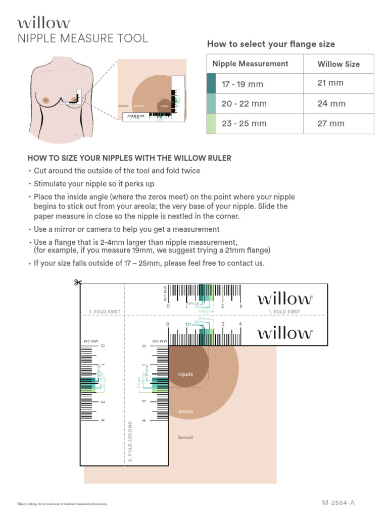 Willow Printable Sizing Tool | PDF