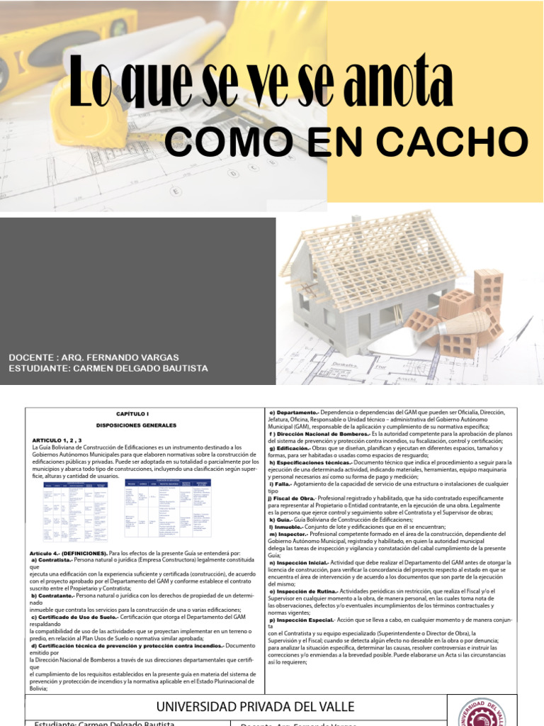 CONSTRUCCIONES 1 | PDF