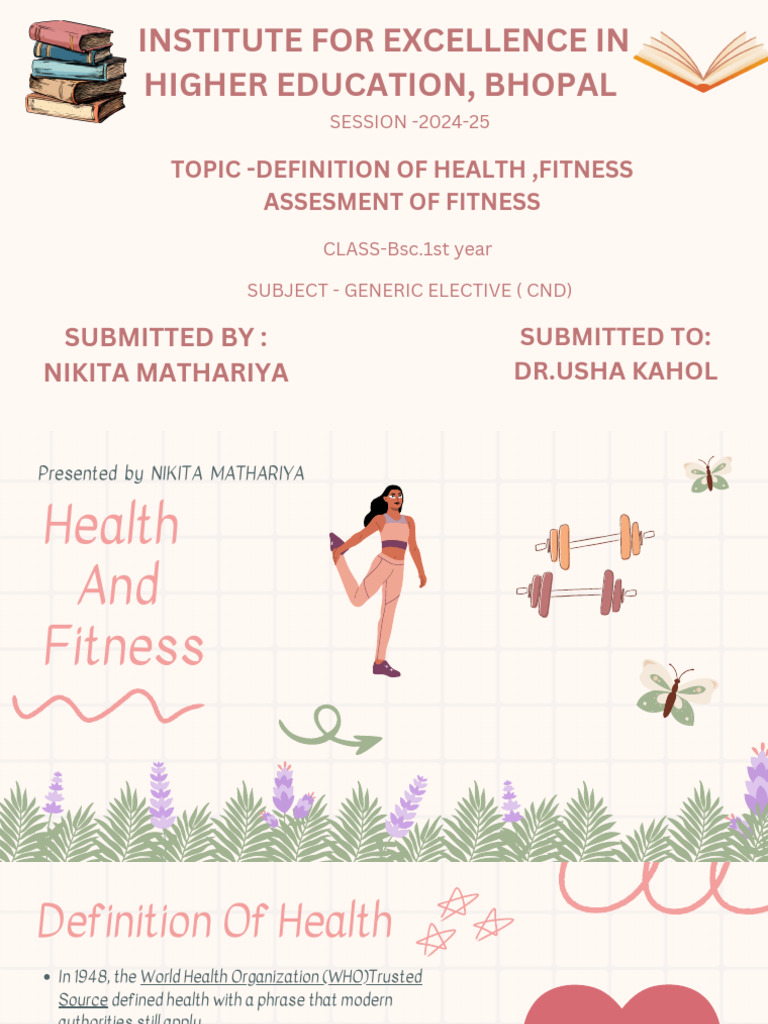 Fitness and Health | PDF | Physical Fitness | Science & Mathematics