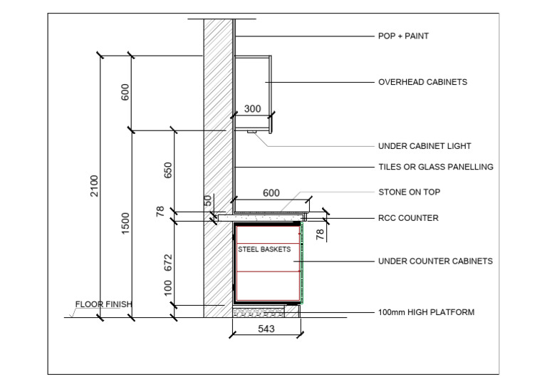 Kitchen Detail Section - Model | PDF