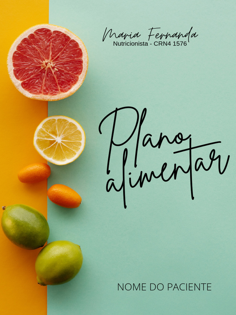 Modelo Plano Alimentar | PDF