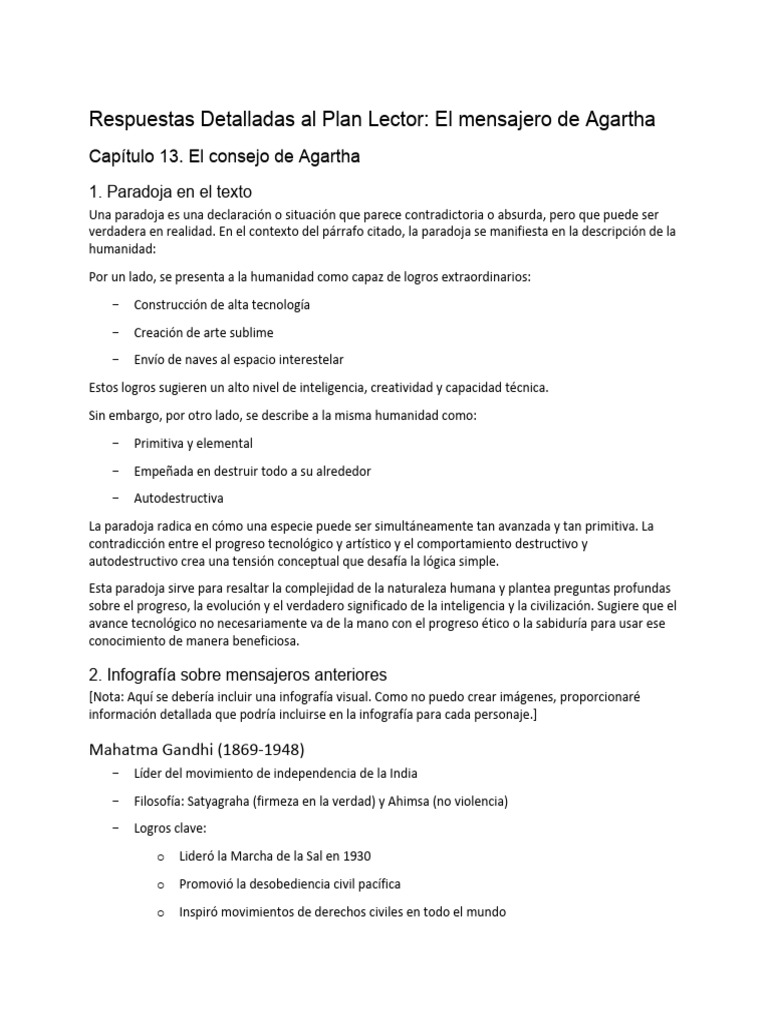 Plan Lector Respuestas | PDF | Paradoja | Humano