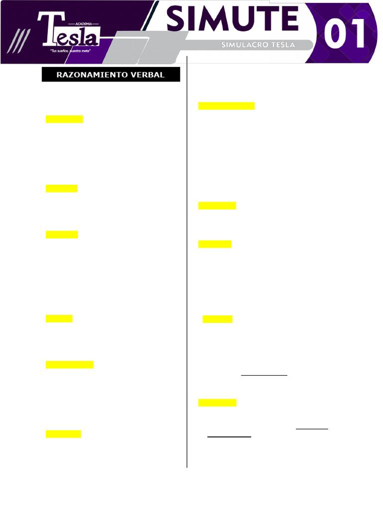 Examen Simute 01 Claves | PDF