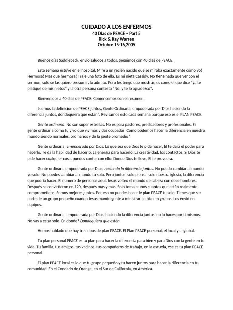 Caring For The Sick Transcription SPN | PDF