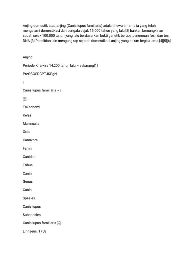 Anjing | PDF | Canids