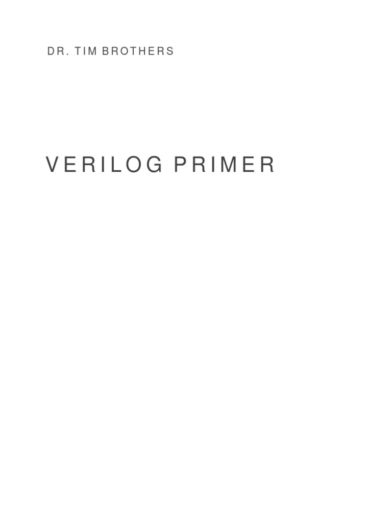 Verilog Primer Main | PDF